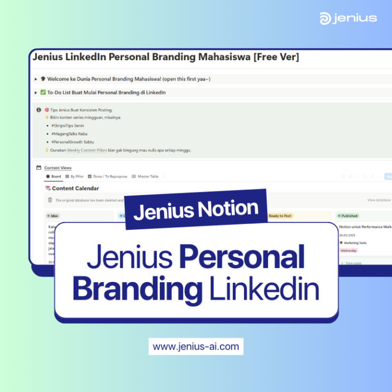 My account - Jenius AI